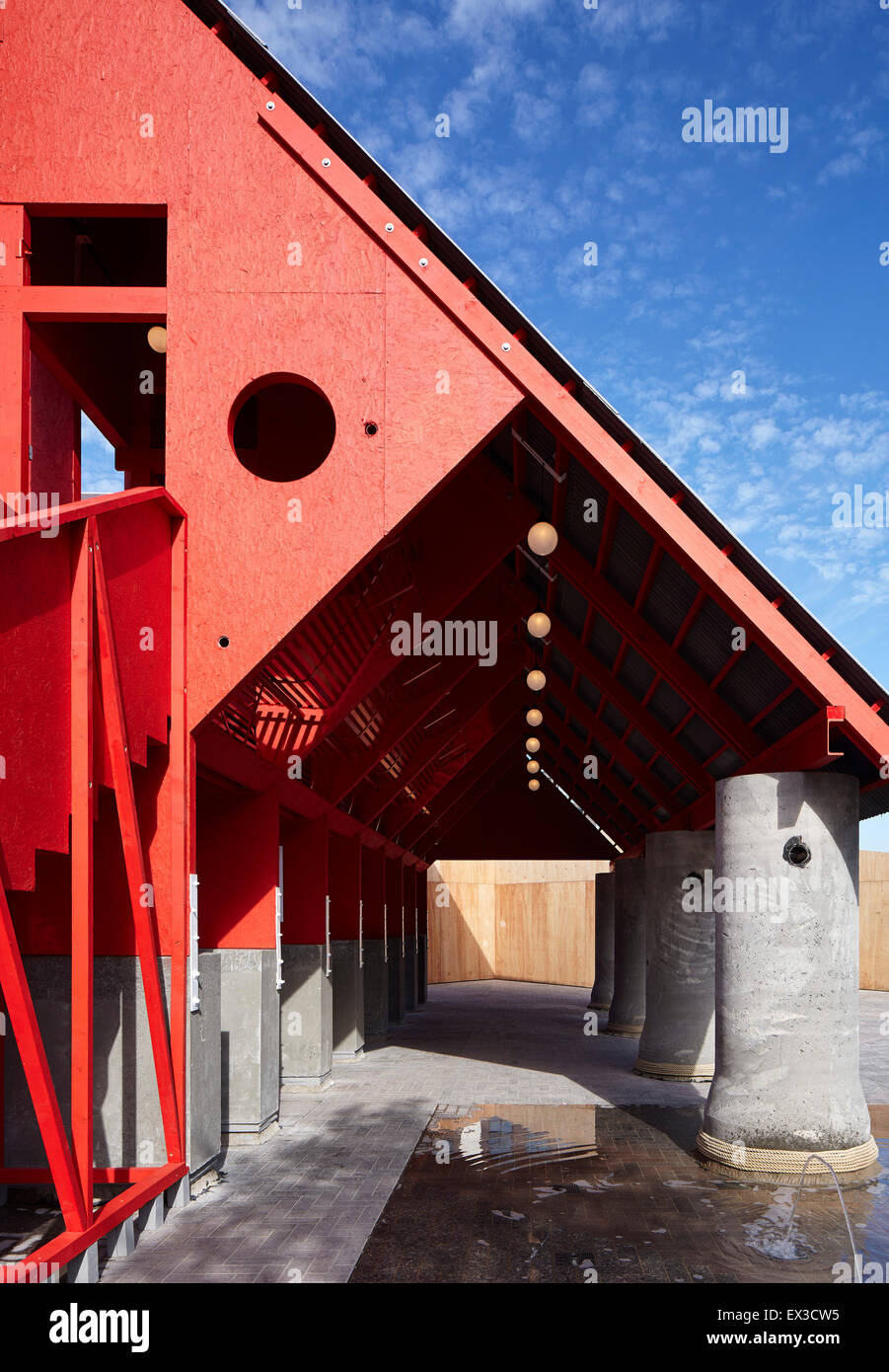 View looking through the passage which runs under the rear of the ...