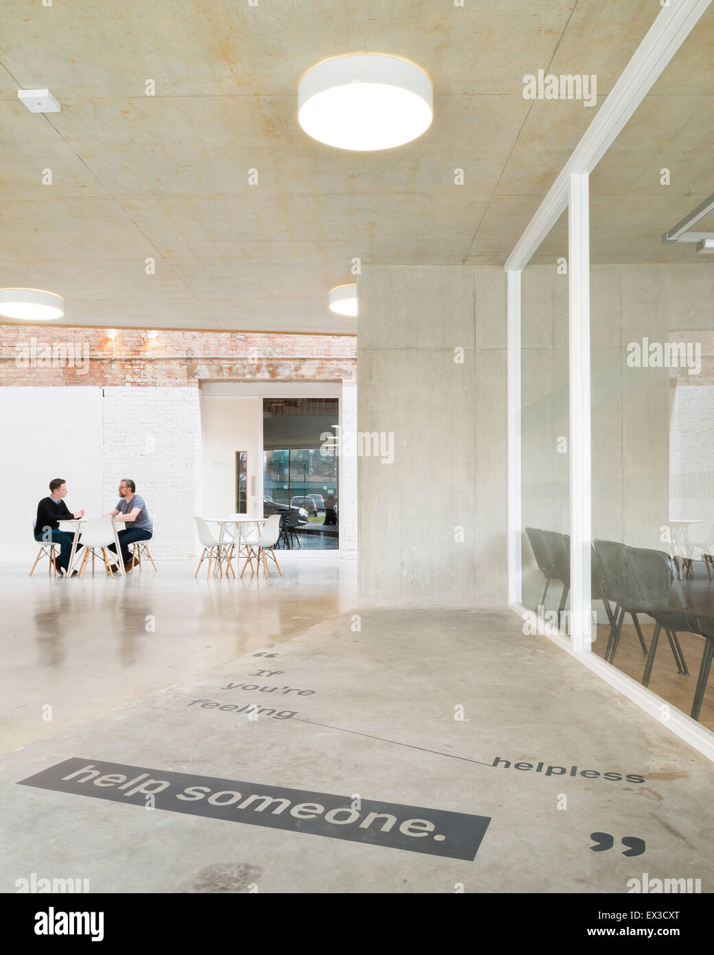 General Interior View, main lobby and atrium. The Foundry, Social ...