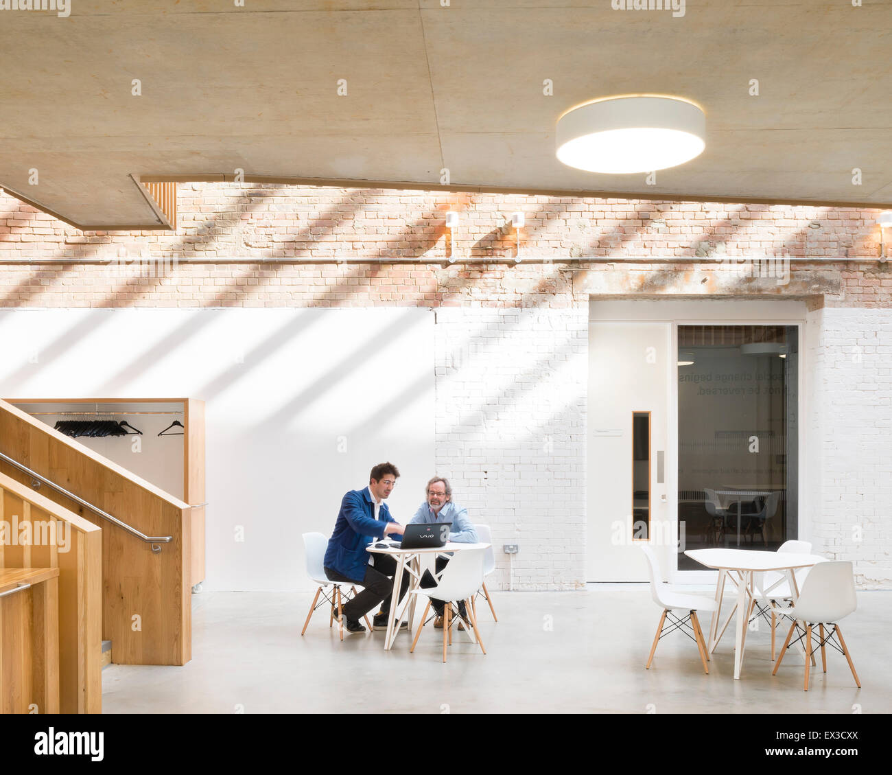 General Interior View, main lobby and atrium. The Foundry, Social ...