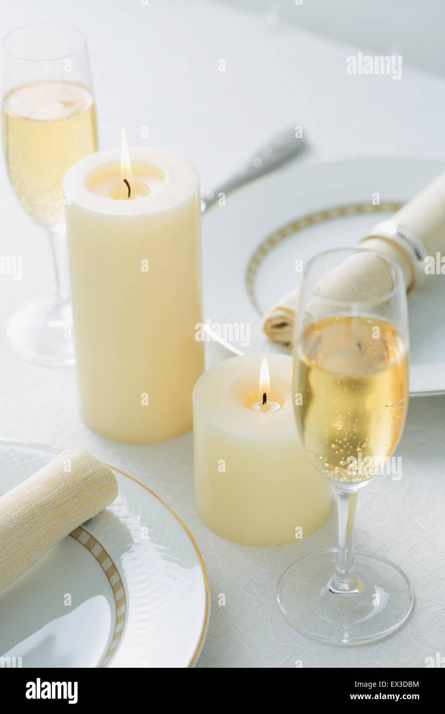 Stylish table setting Stock Photo - Alamy