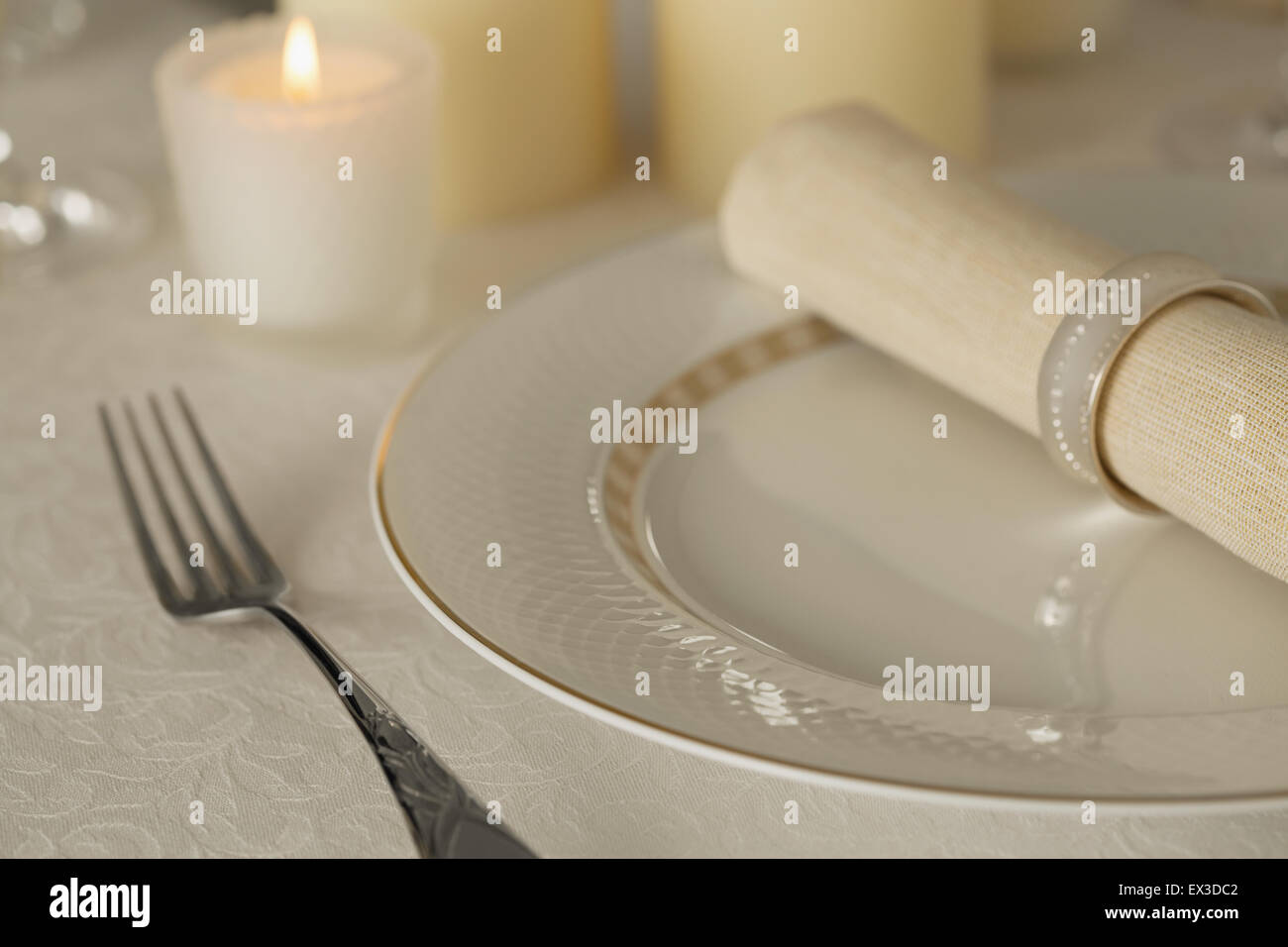 Stylish table setting Stock Photo - Alamy
