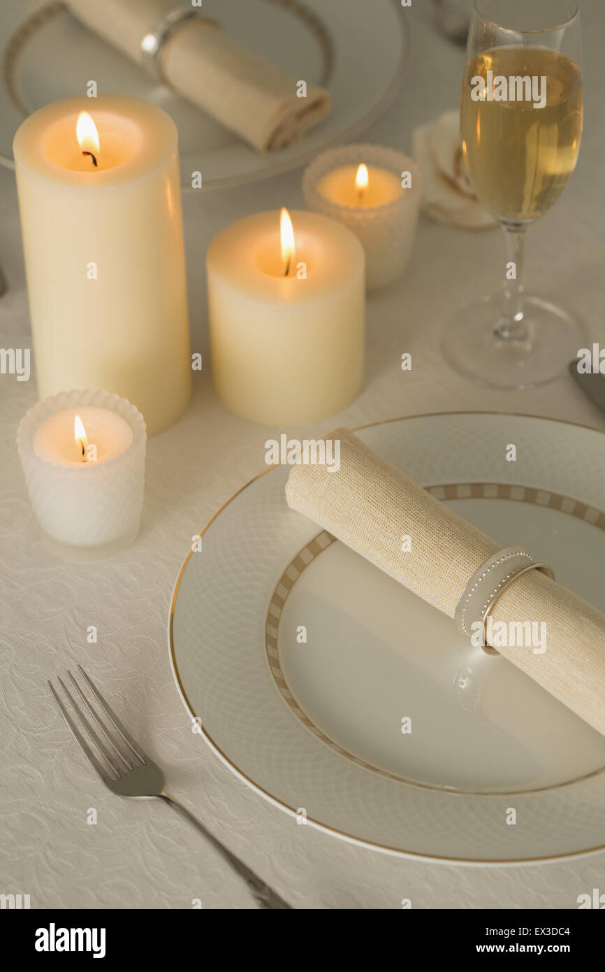 Stylish table setting Stock Photo - Alamy