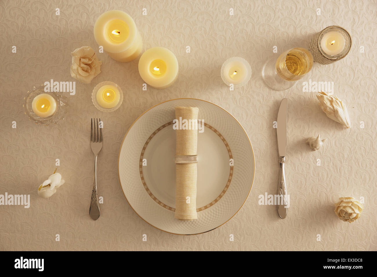 Stylish table setting Stock Photo - Alamy