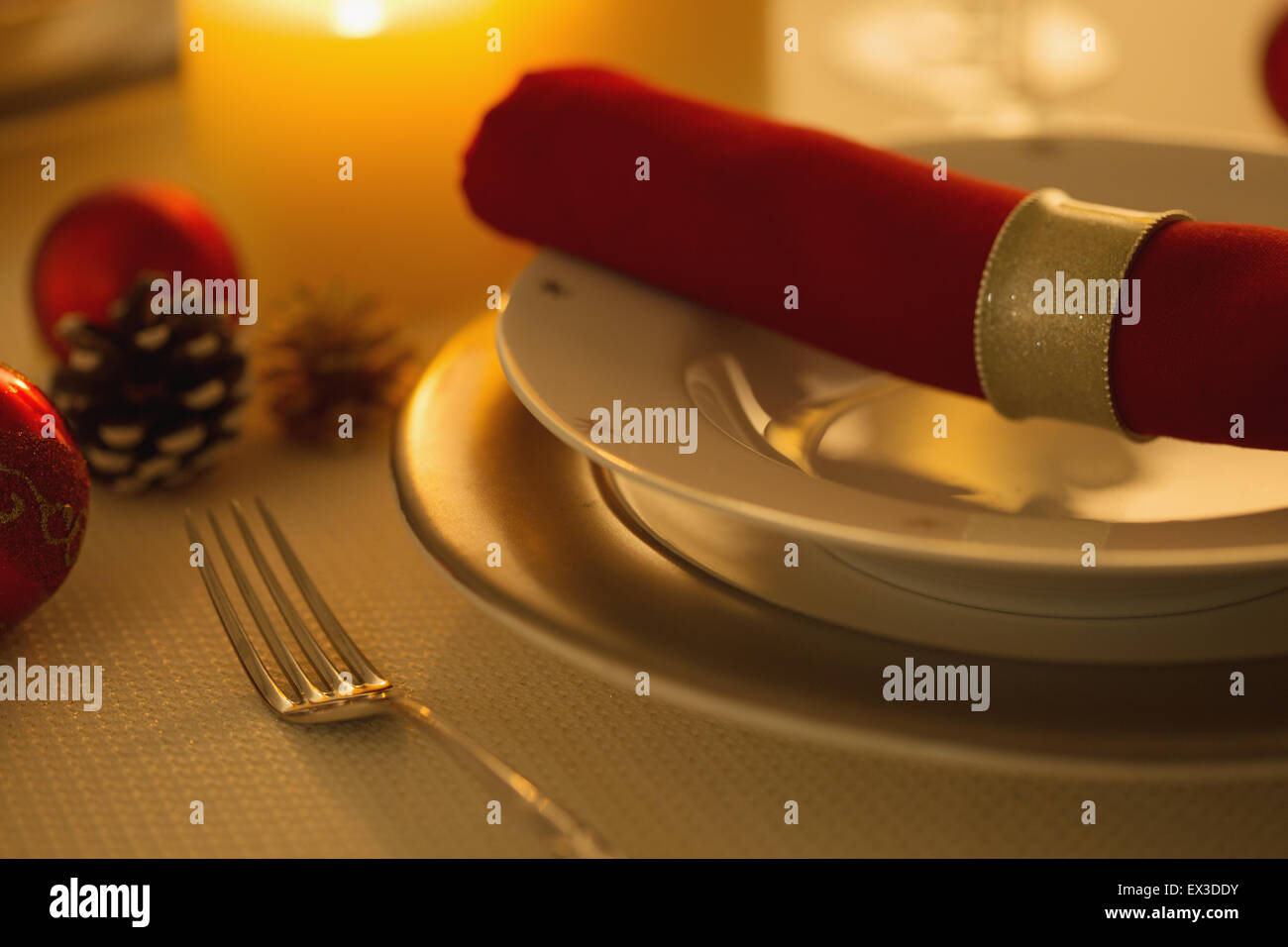 Stylish table setting Stock Photo - Alamy