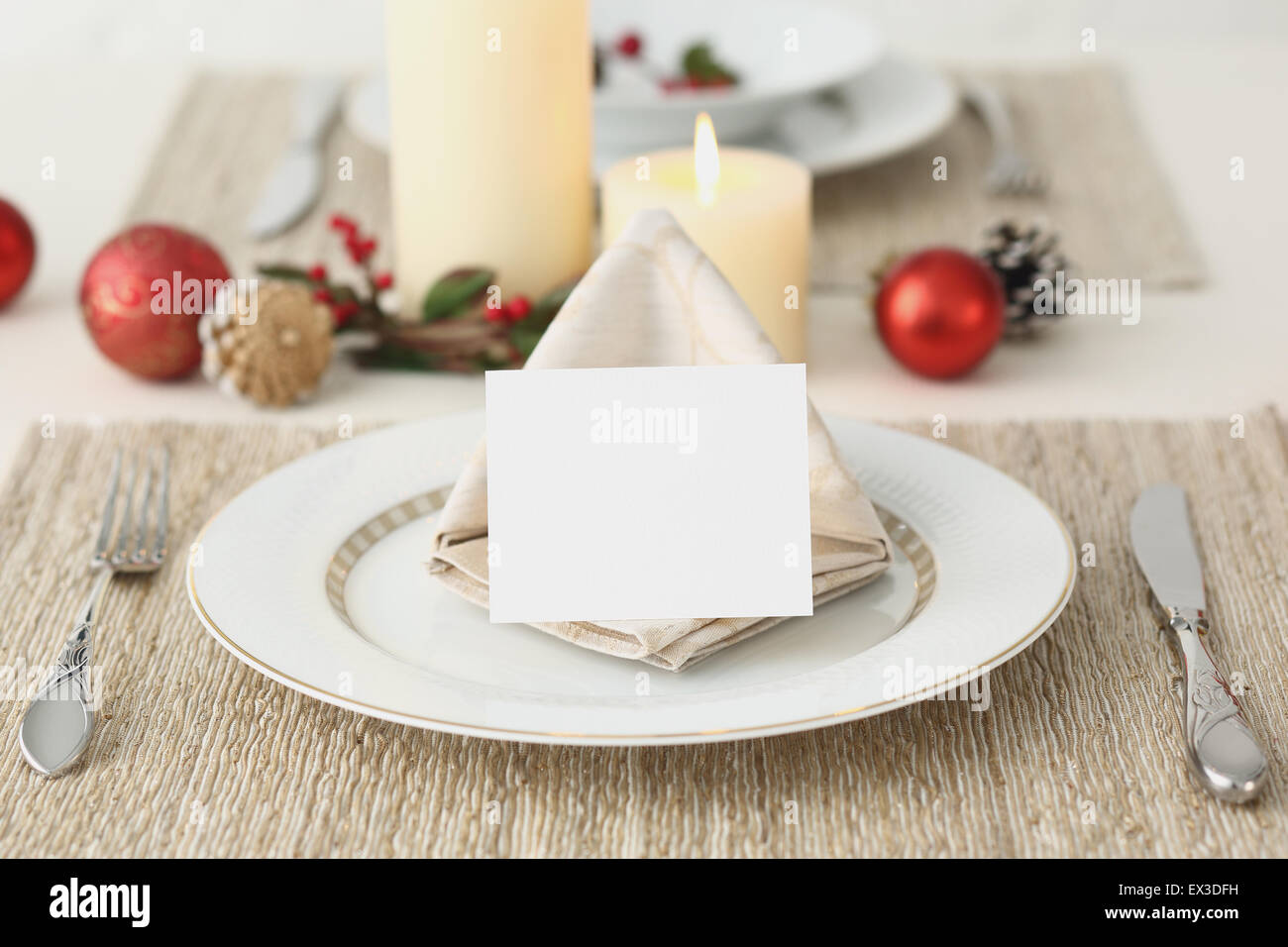 Stylish table setting Stock Photo - Alamy