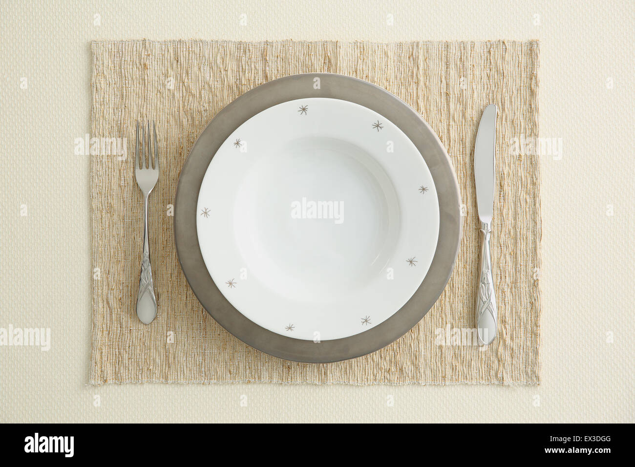 Stylish table setting Stock Photo - Alamy