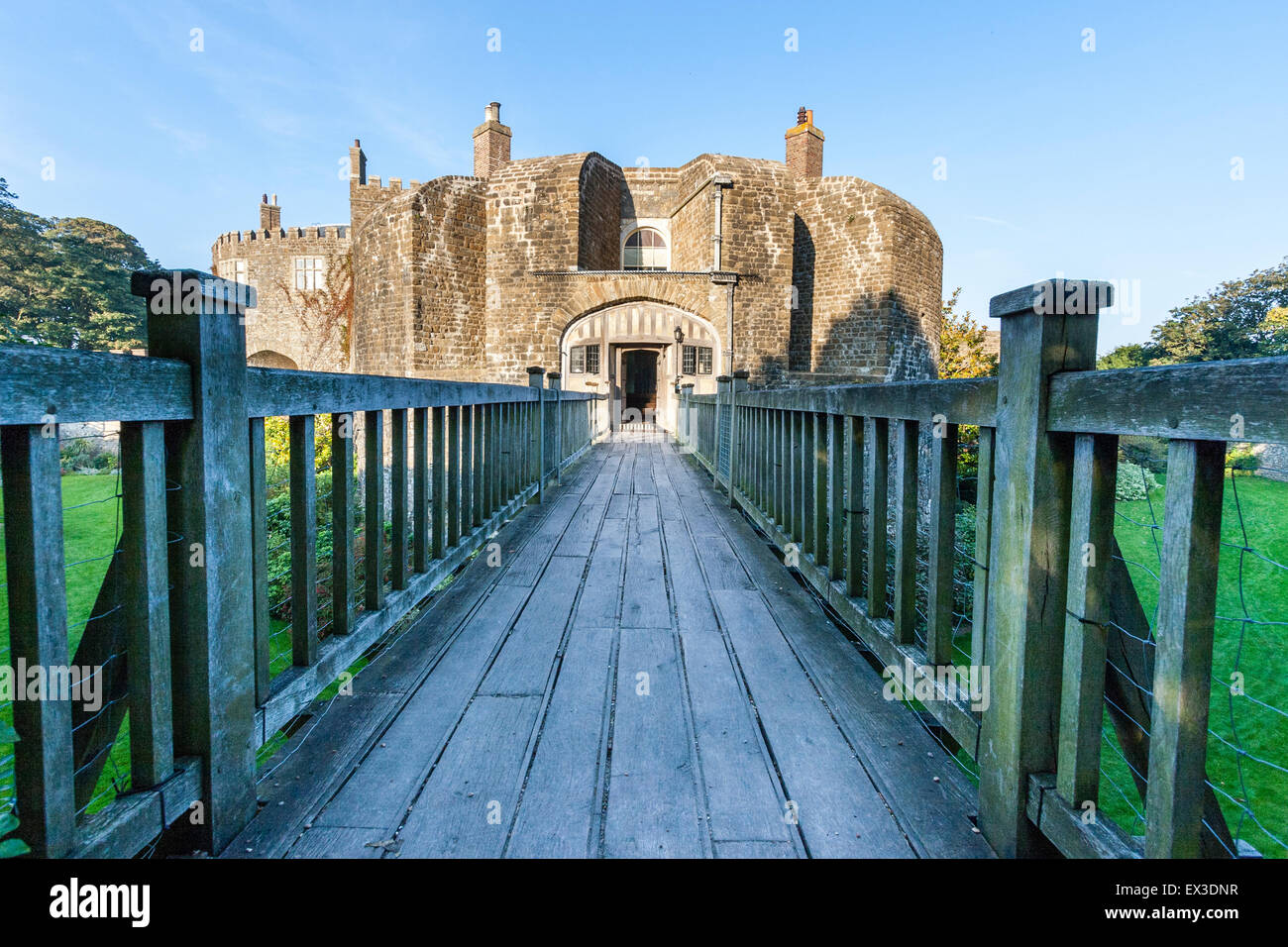 Walmer castle in England. Tudor castle built in sharp of a rose with ...