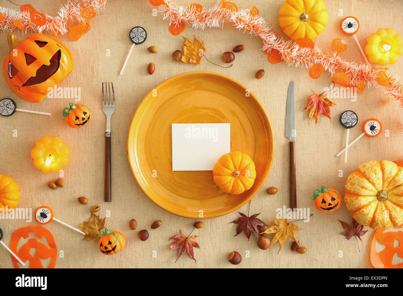 Stylish table setting Stock Photo - Alamy