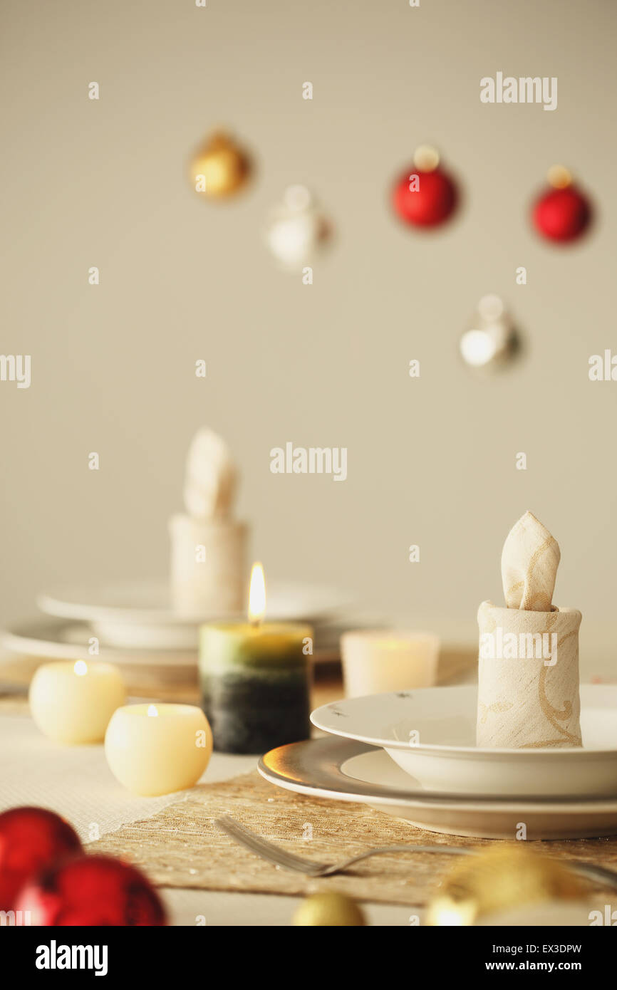 Stylish table setting Stock Photo - Alamy