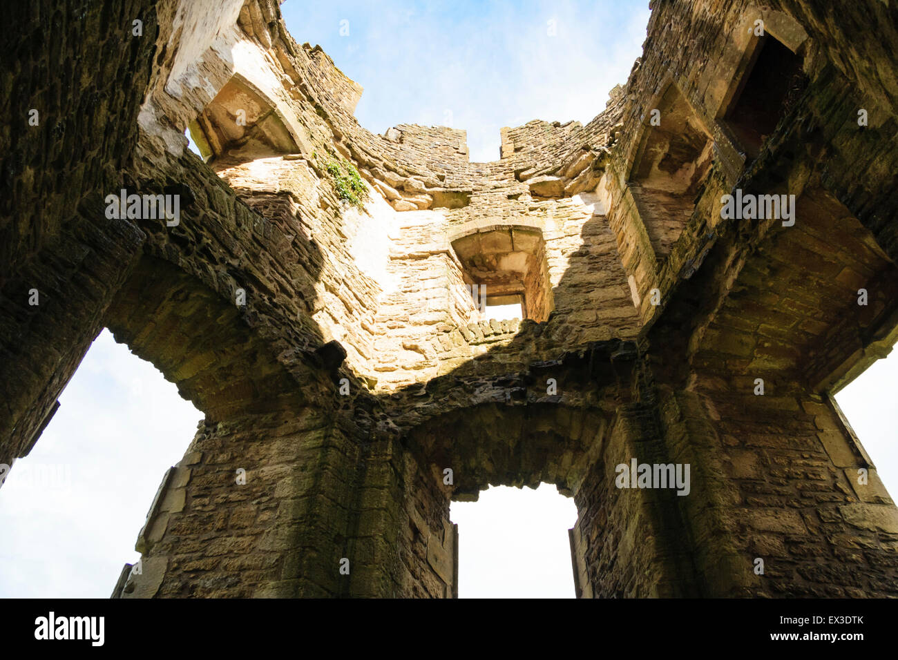 The ruins of Farleigh Hungerford castle in England. The South East ...