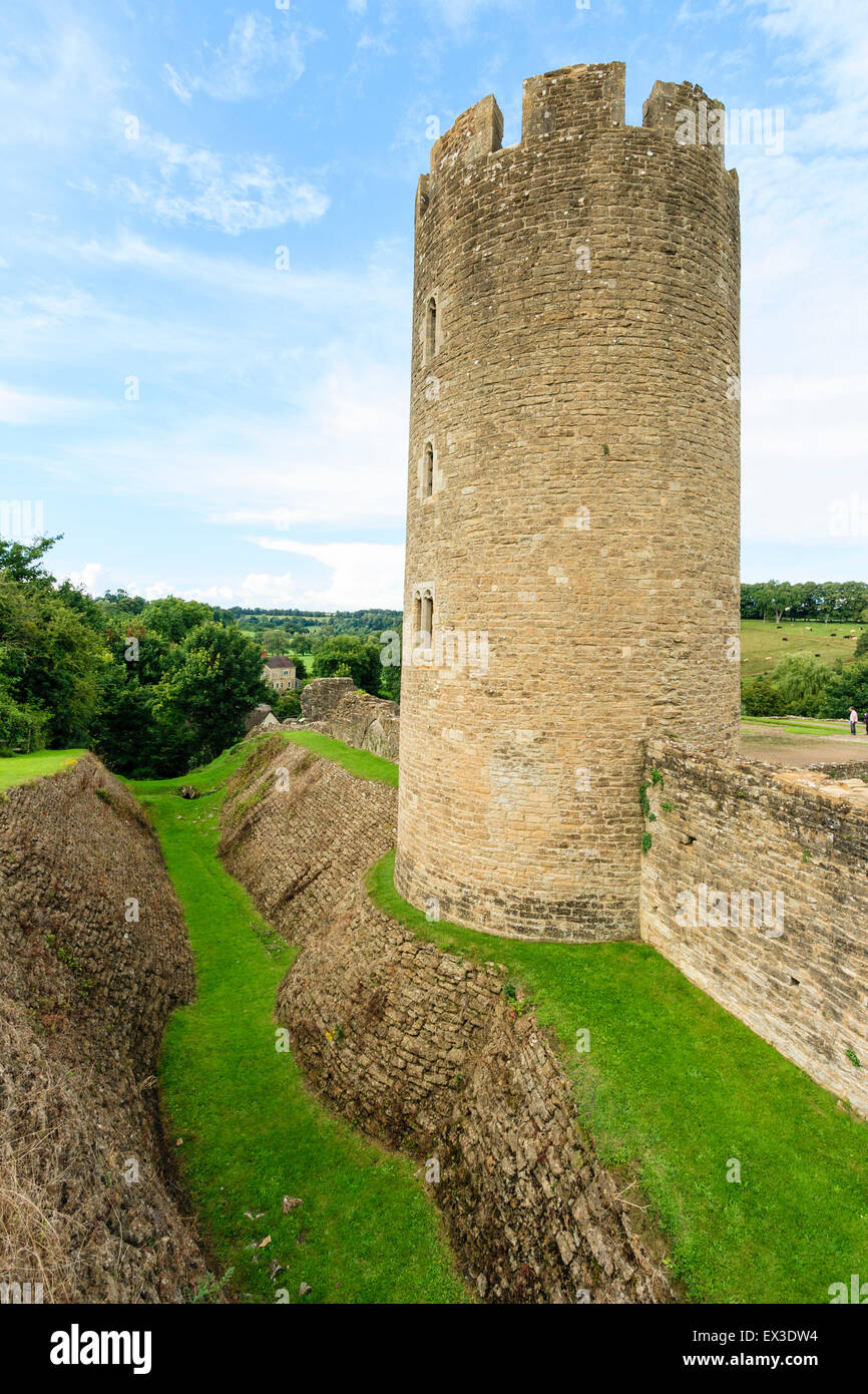 The ruins of Farleigh Hungerford castle in England. The South West ...