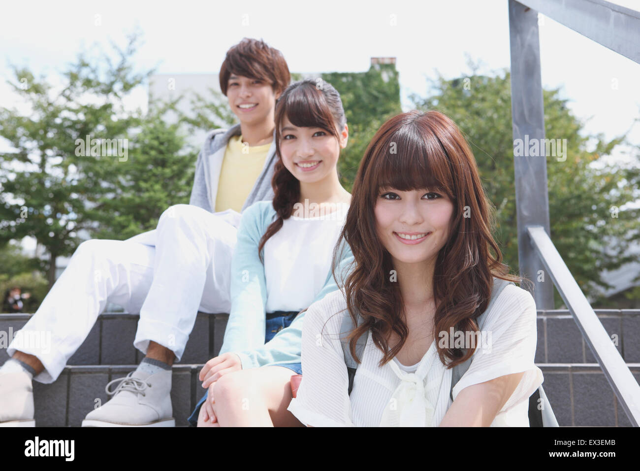 University students in the campus park Stock Photo - Alamy