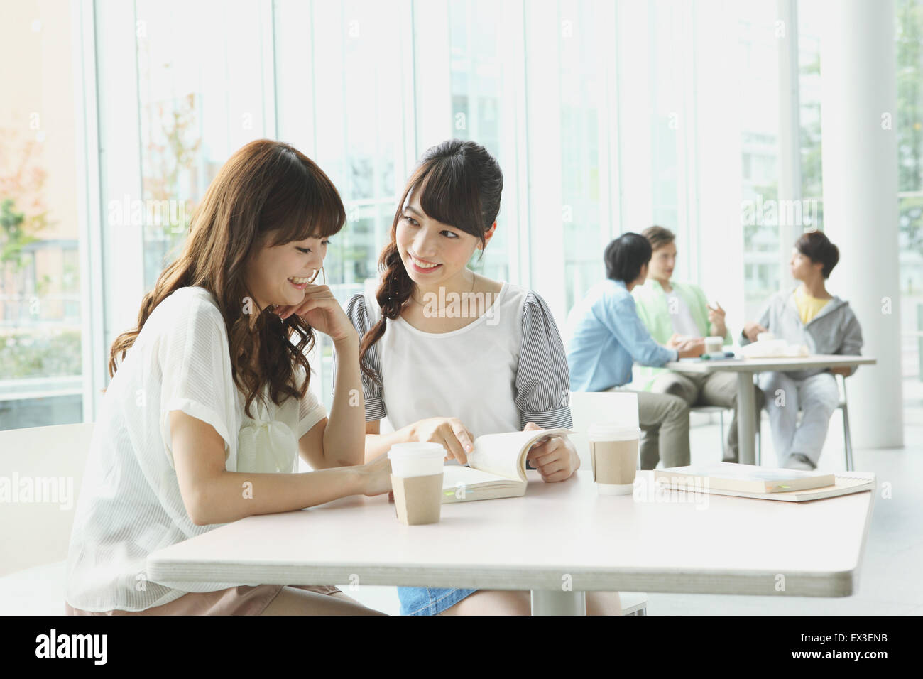 University student in the school cafe Stock Photo - Alamy