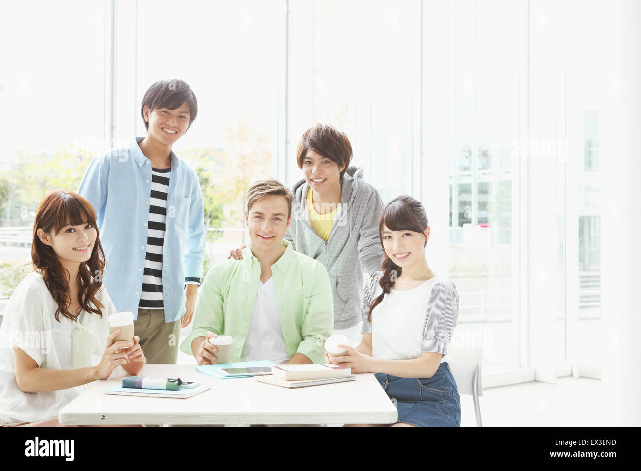 University student in the school cafe Stock Photo - Alamy