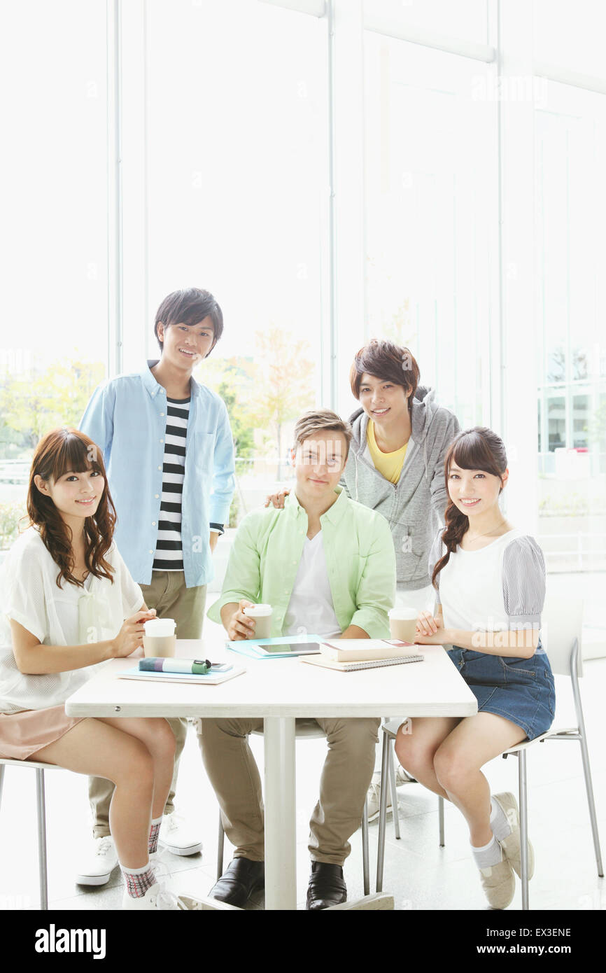 University student in the school cafe Stock Photo - Alamy