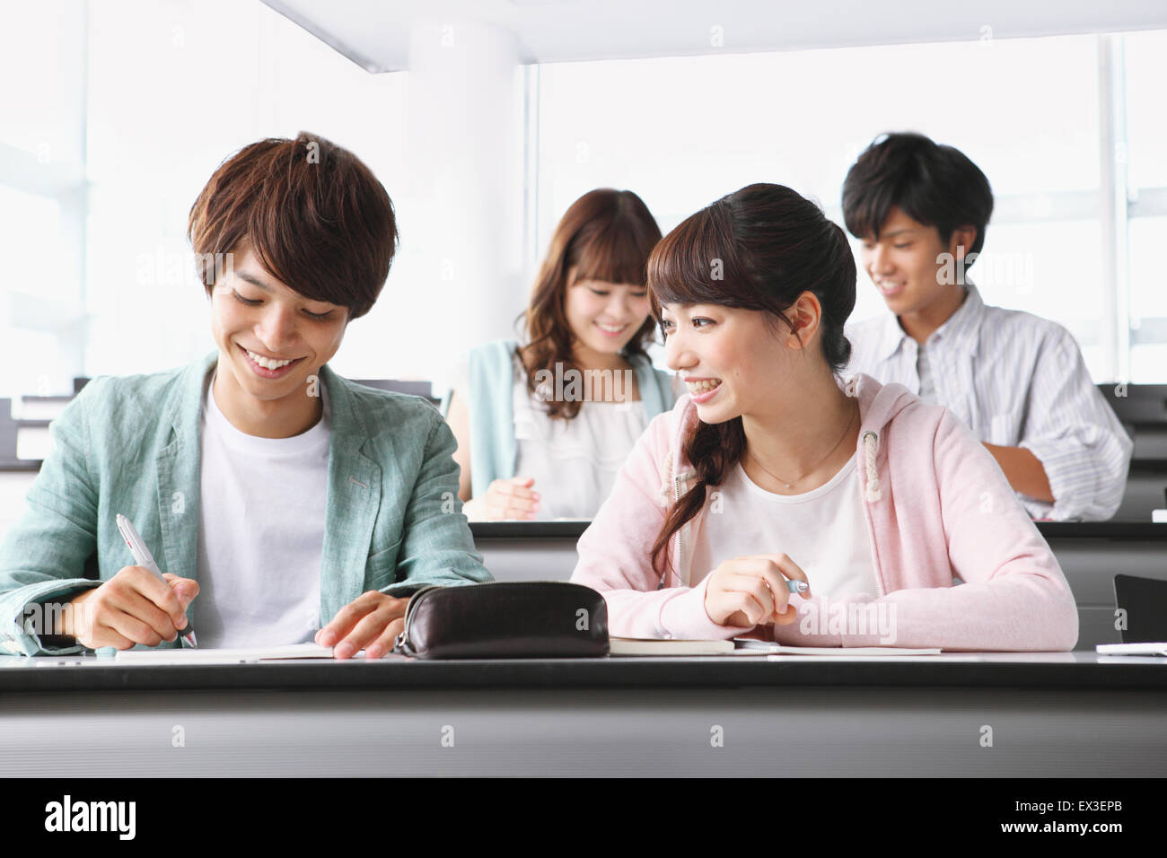 University students in the classroom Stock Photo - Alamy