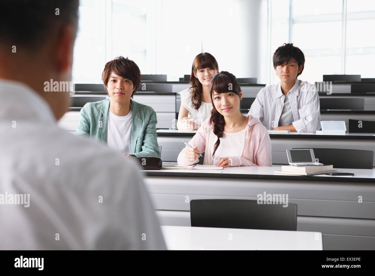 University students in the classroom Stock Photo - Alamy