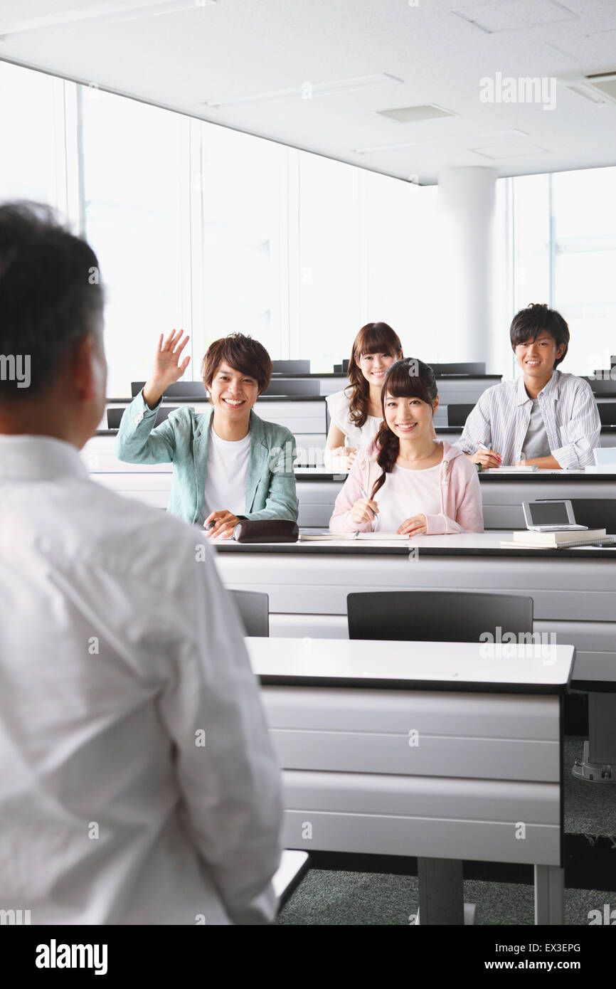 University students in the classroom Stock Photo - Alamy