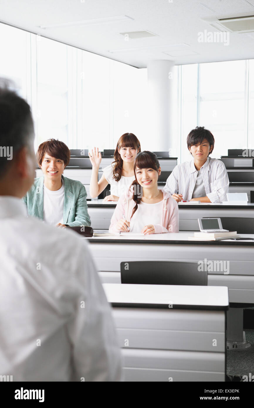 University students in the classroom Stock Photo - Alamy