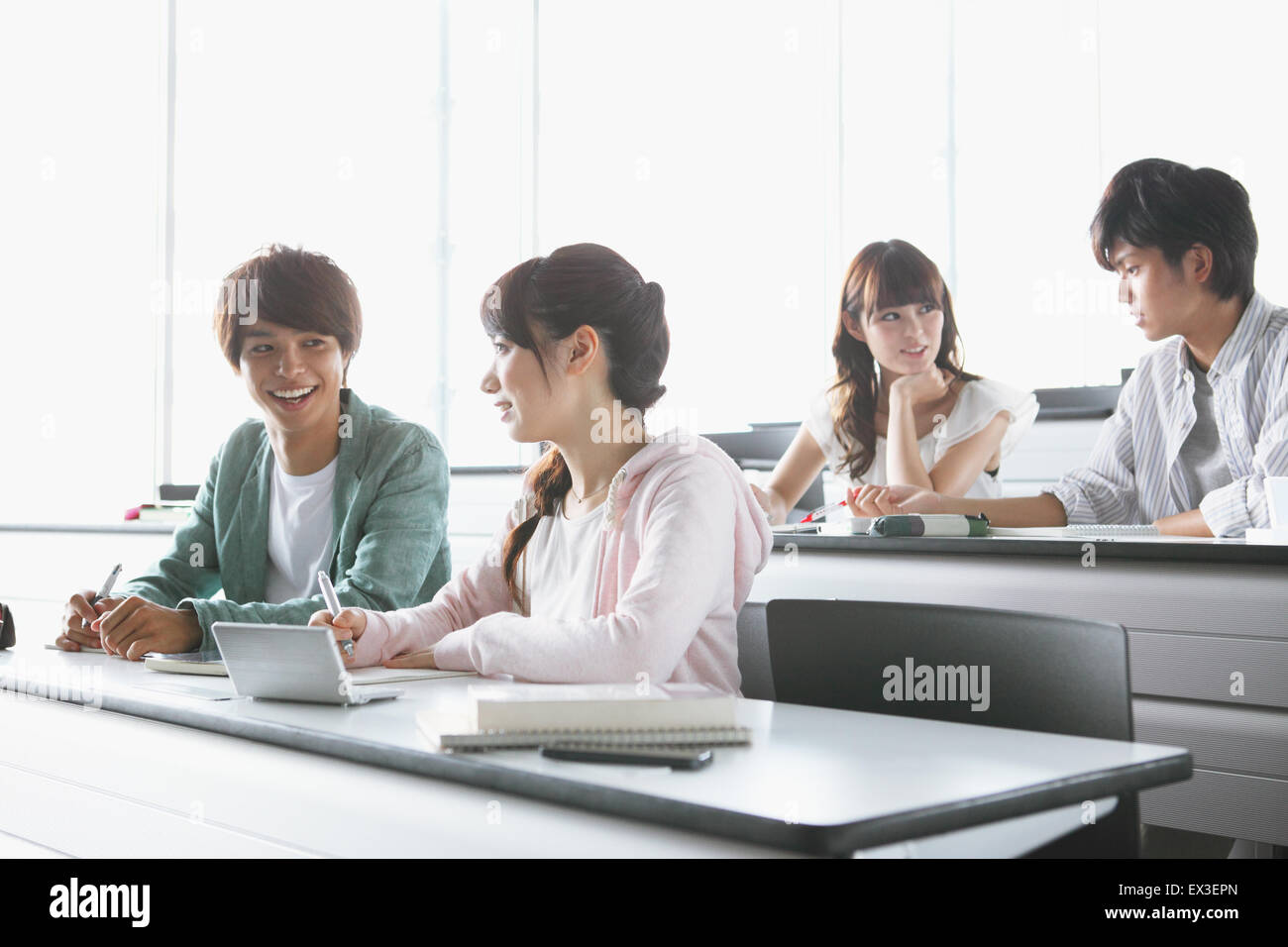 University students in the classroom Stock Photo - Alamy