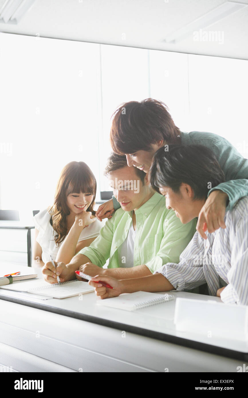 University students in the classroom Stock Photo - Alamy