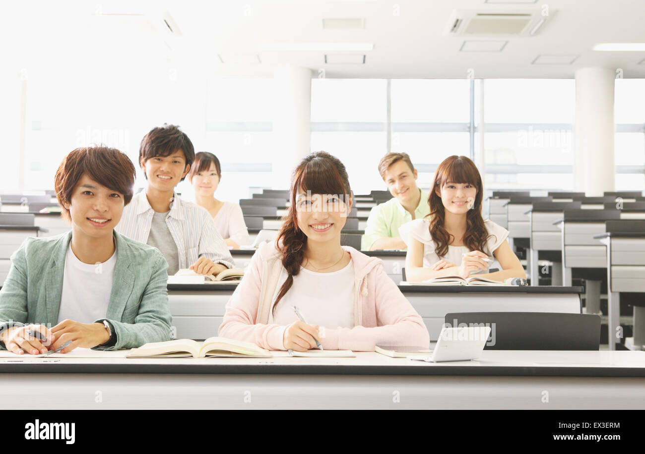 University students in the classroom Stock Photo - Alamy