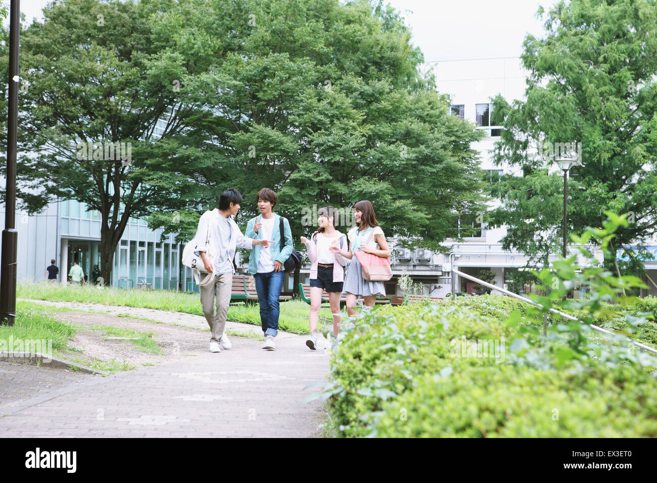 University student in the campus park Stock Photo - Alamy