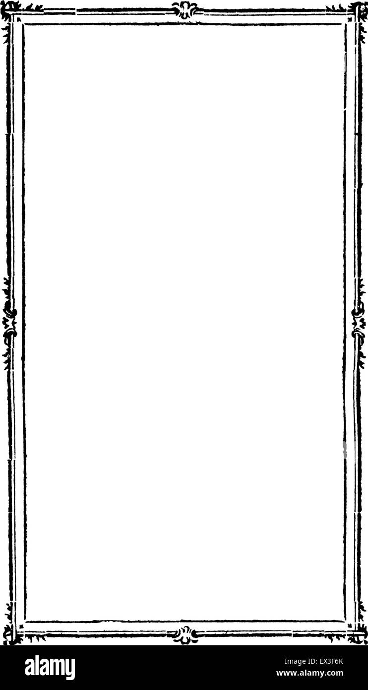 Vintage border corners hi-res stock photography and images - Alamy