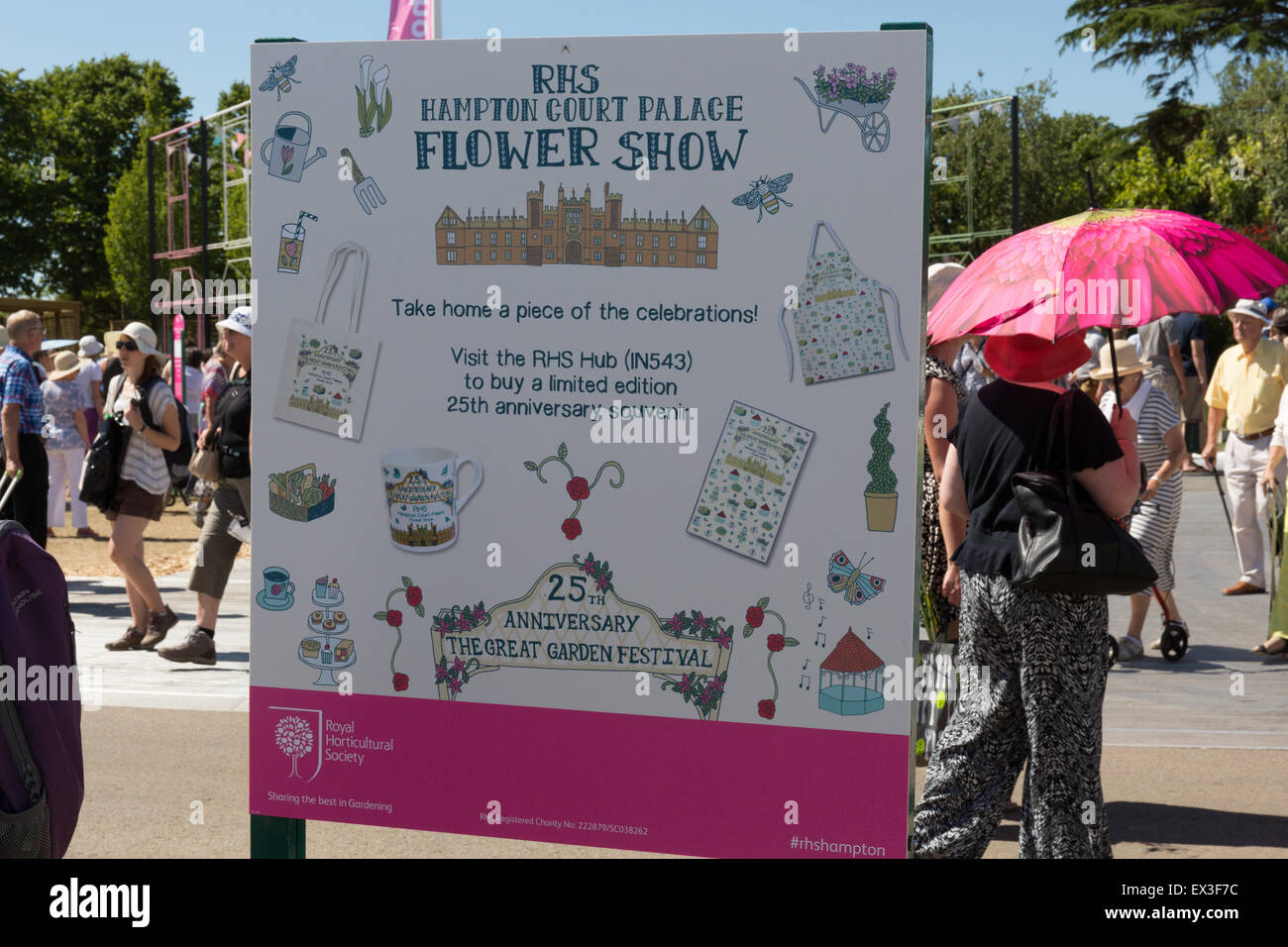 The RHS Hampton Court Palace Flower show 2015, London UK Stock Photo ...