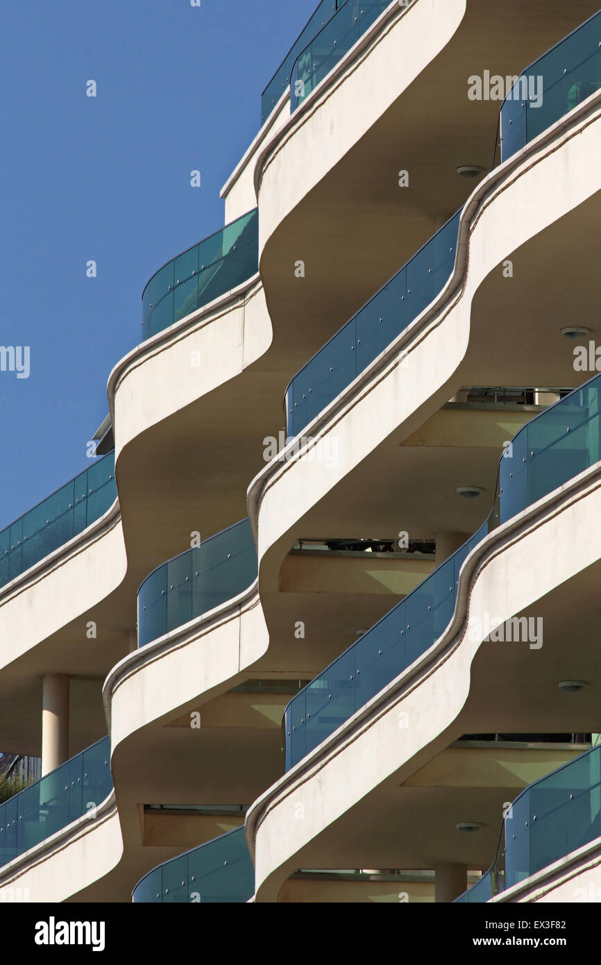 Curved balcony hi-res stock photography and images - Alamy