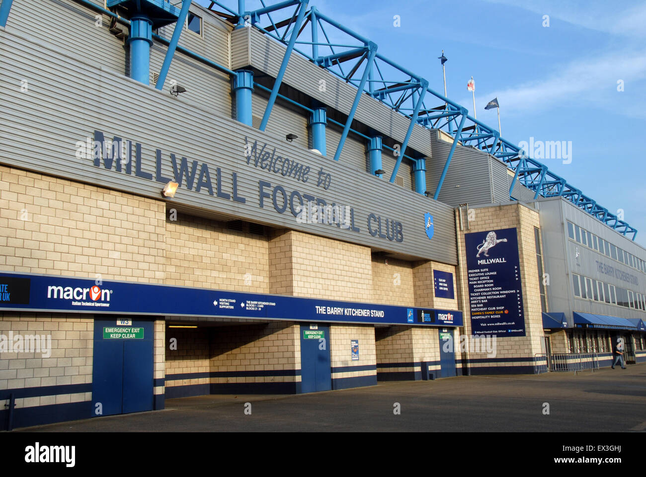 London, UK, 12 March 2014, Millwall Football Club stadium in New Cross ...