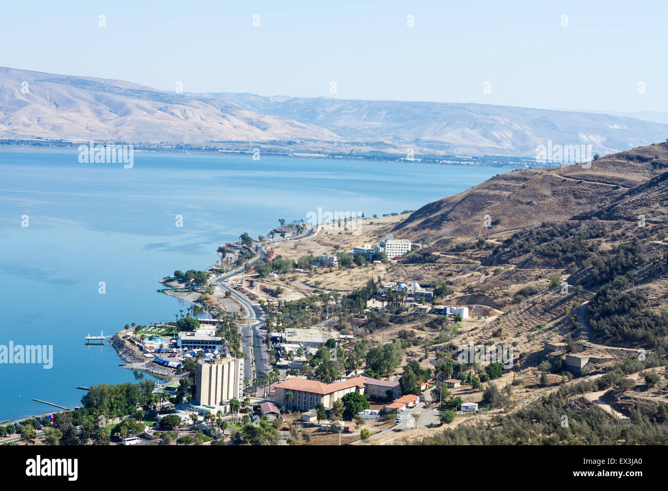 View of the sea of Galilee (Kineret lake), Israel Stock Photo - Alamy