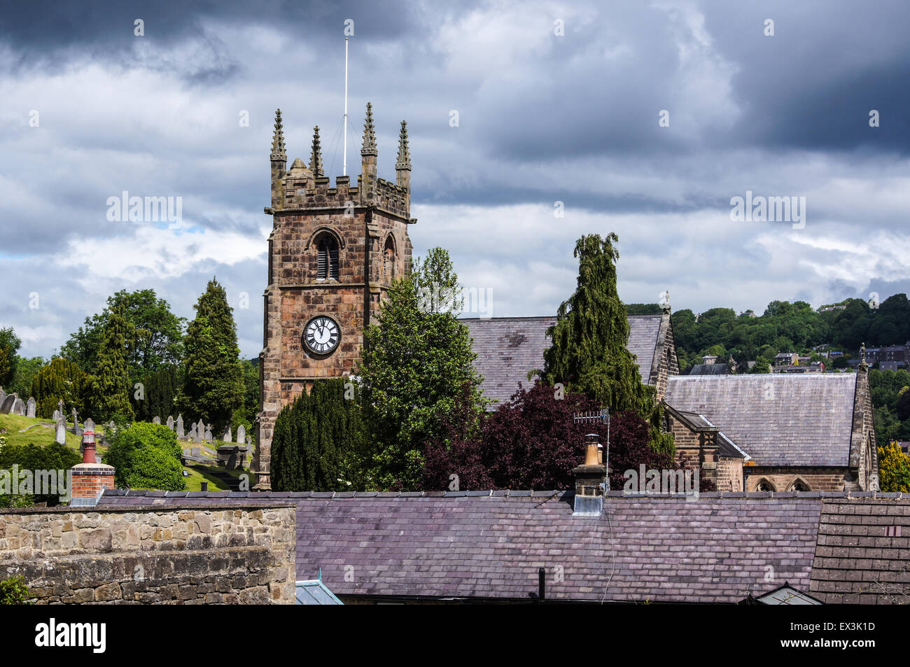 St. Giles Church, Matlock, Derbyshire, England Stock Photo - Alamy