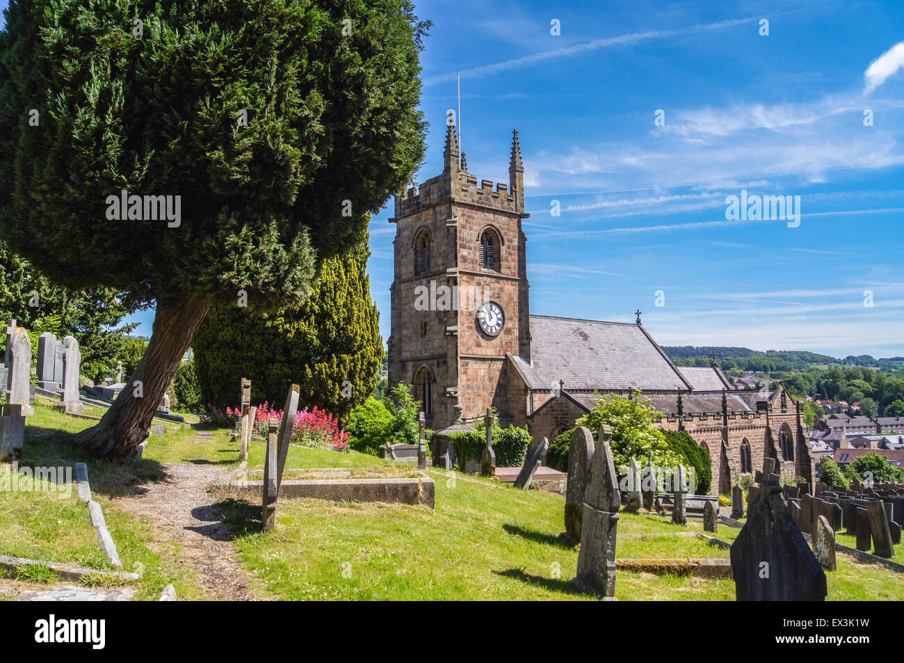 St. Giles Church, Matlock, Derbyshire, England Stock Photo - Alamy