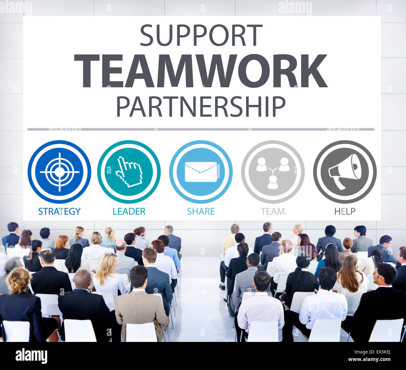 Support Teamwork Partnership Group Collaboration Concept Stock Photo ...
