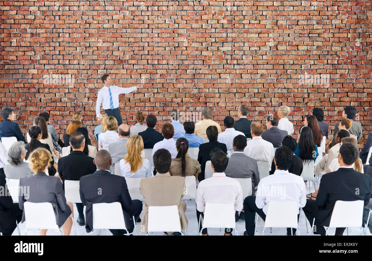 Business People Seminar Conference Meeting Presentation Concept Stock ...