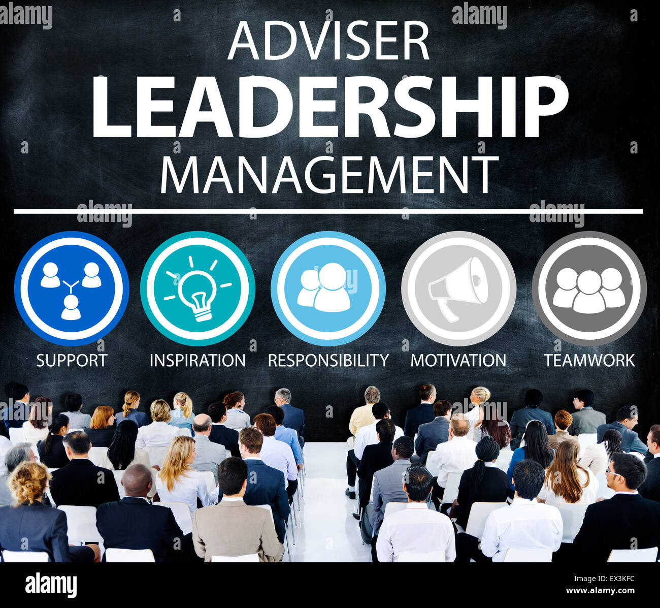 Adviser Leadership Management Director Responsibility Concept Stock ...