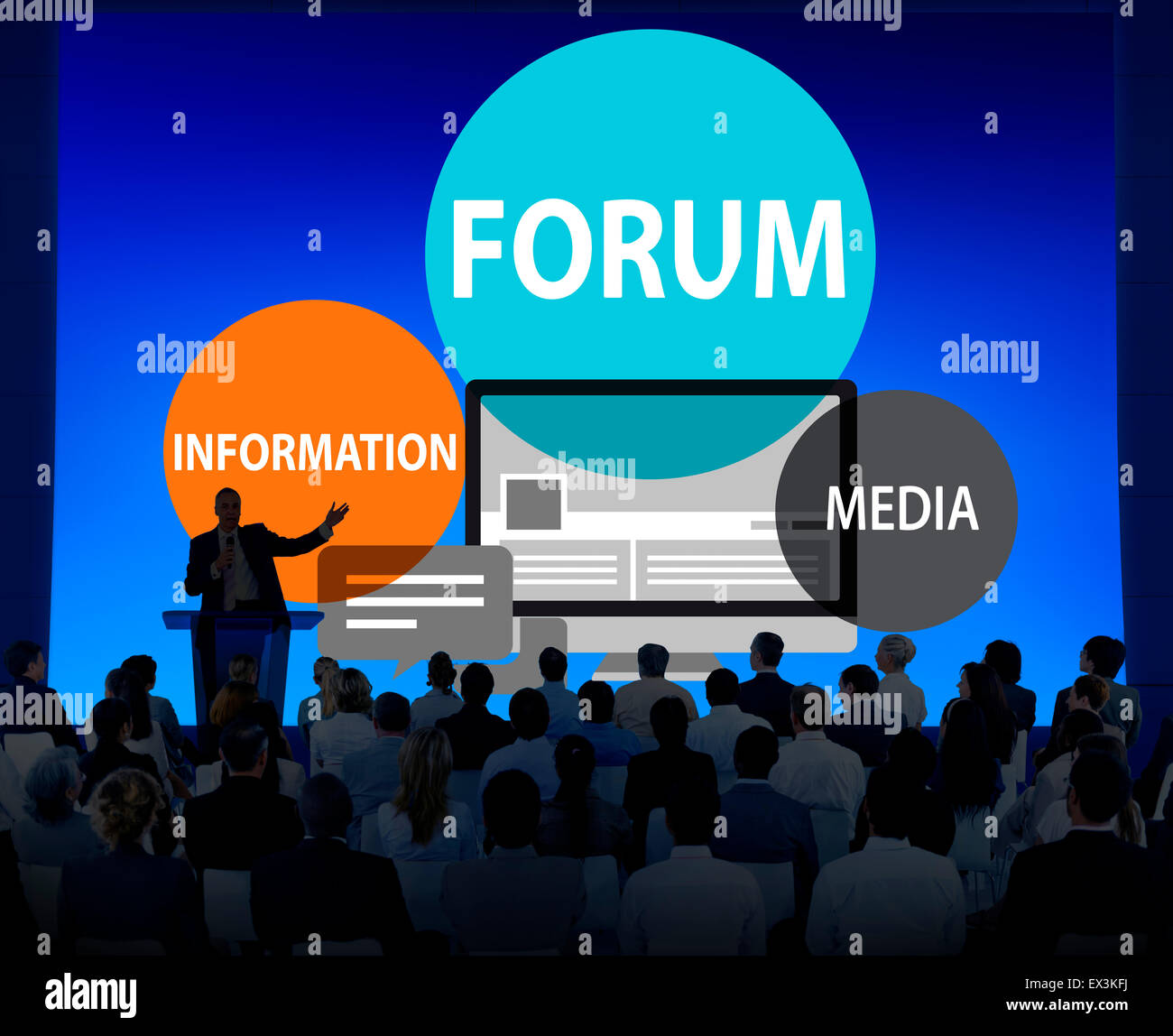 Forum Global Communication Connection Topic Concept Stock Photo - Alamy