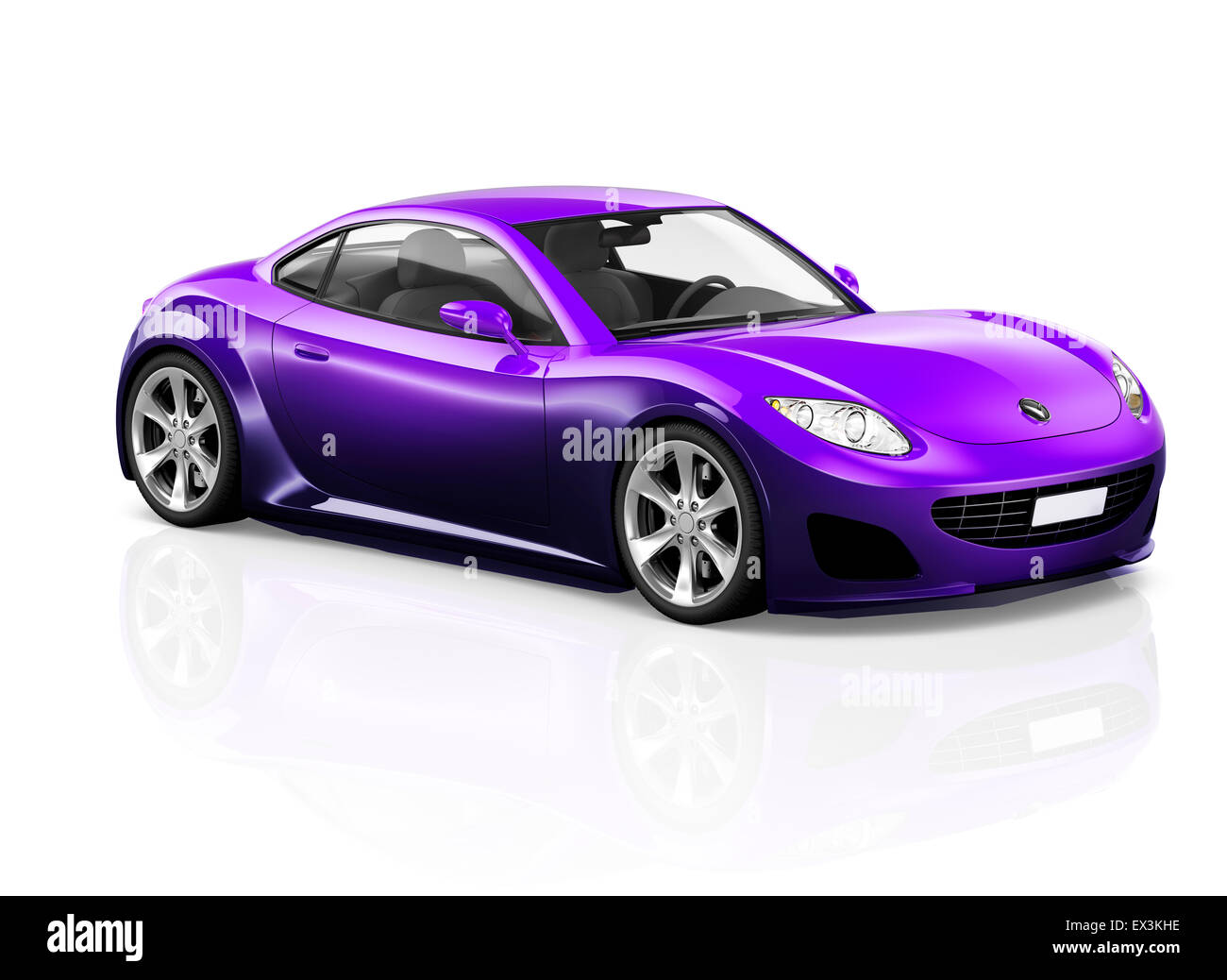 Super Car Elegant Automobile Contemporary Coupe Transportation Concept ...