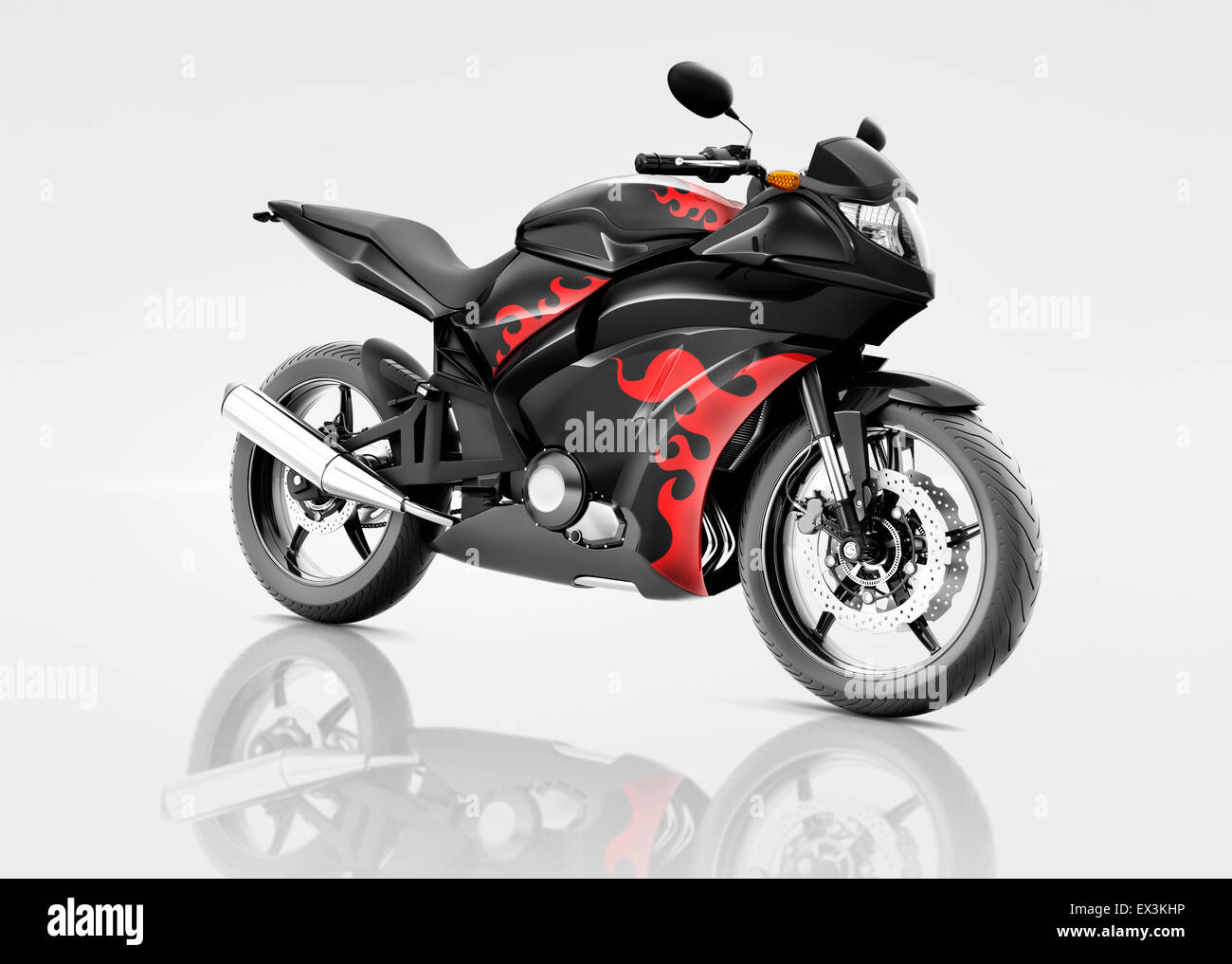 Motorbike motorcycle bike roadster transportation hi-res stock ...