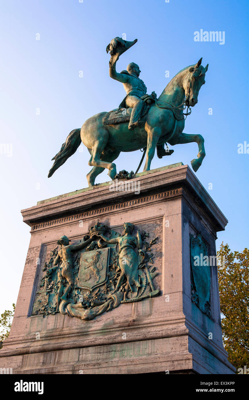 LUX, Luxembourg, city of Luxembourg, monument of Guillaume II. at place ...