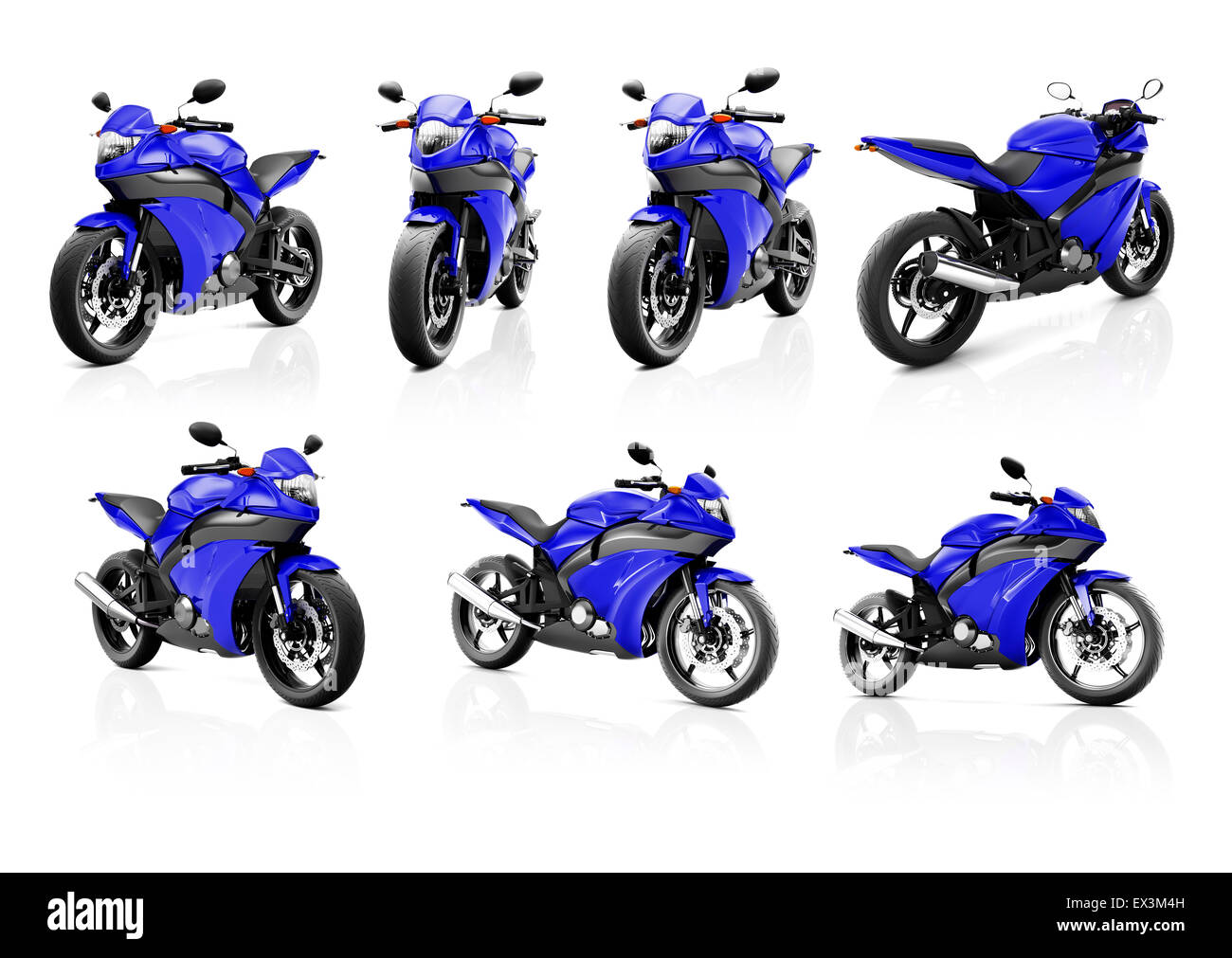 Motorcycle Motorbike Bike Riding Rider Contemporary Shiny Concept Stock ...