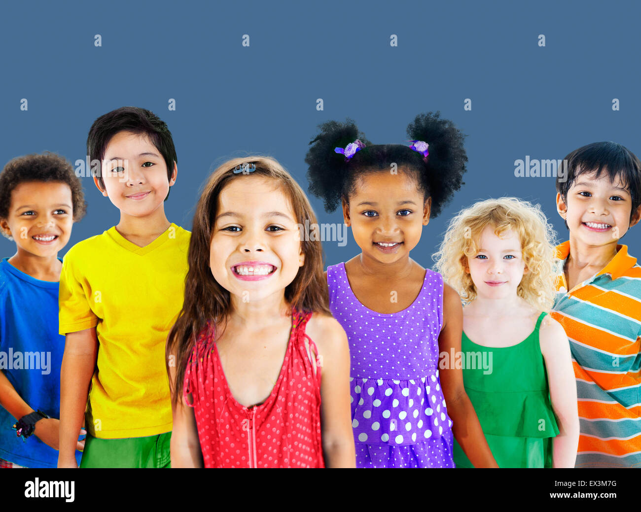Kids Children Diversity Happiness Group Cheerful Concept Stock Photo ...
