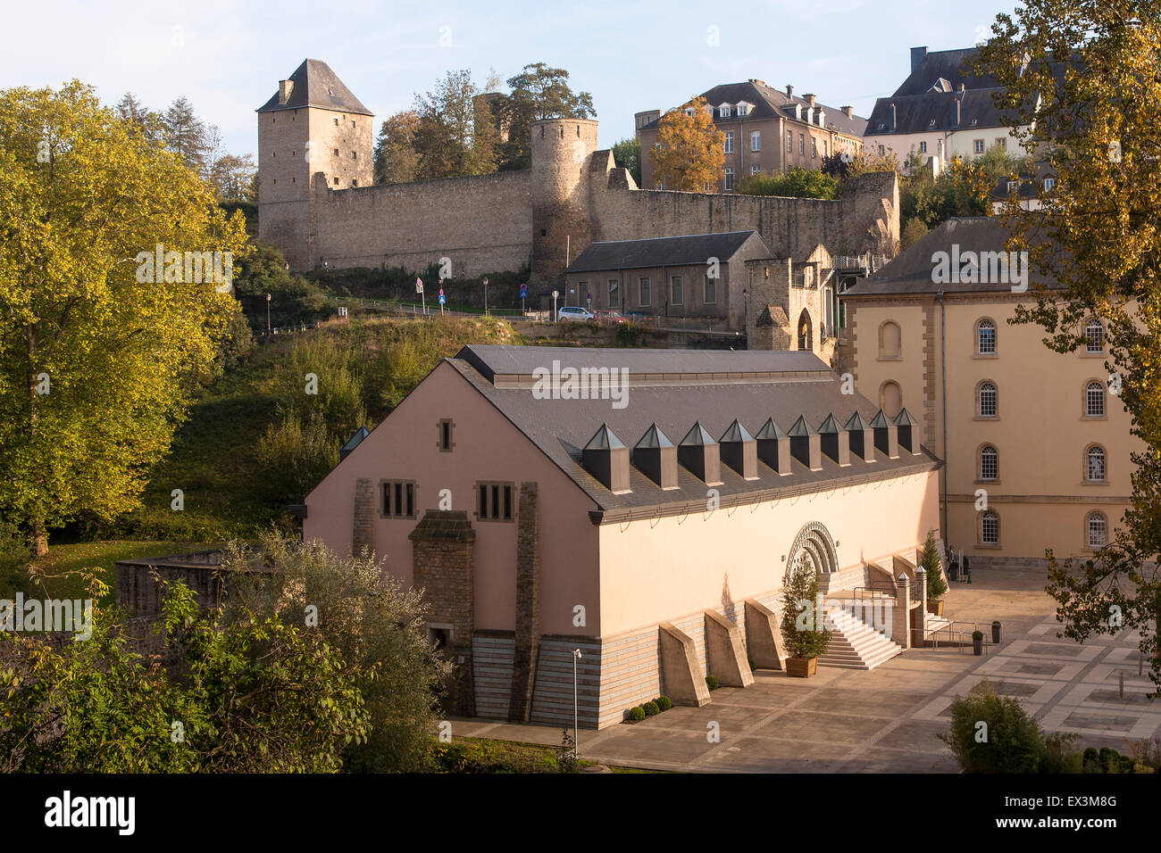 LUX, Luxembourg, city of Luxembourg, the Robert Krieps building at the ...