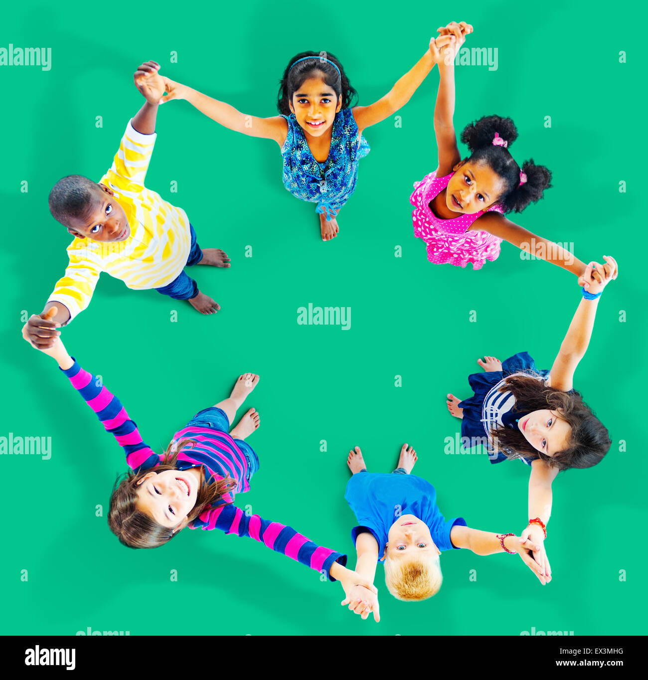 Children Kids Cheerful Unity Diversity Concept Stock Photo - Alamy