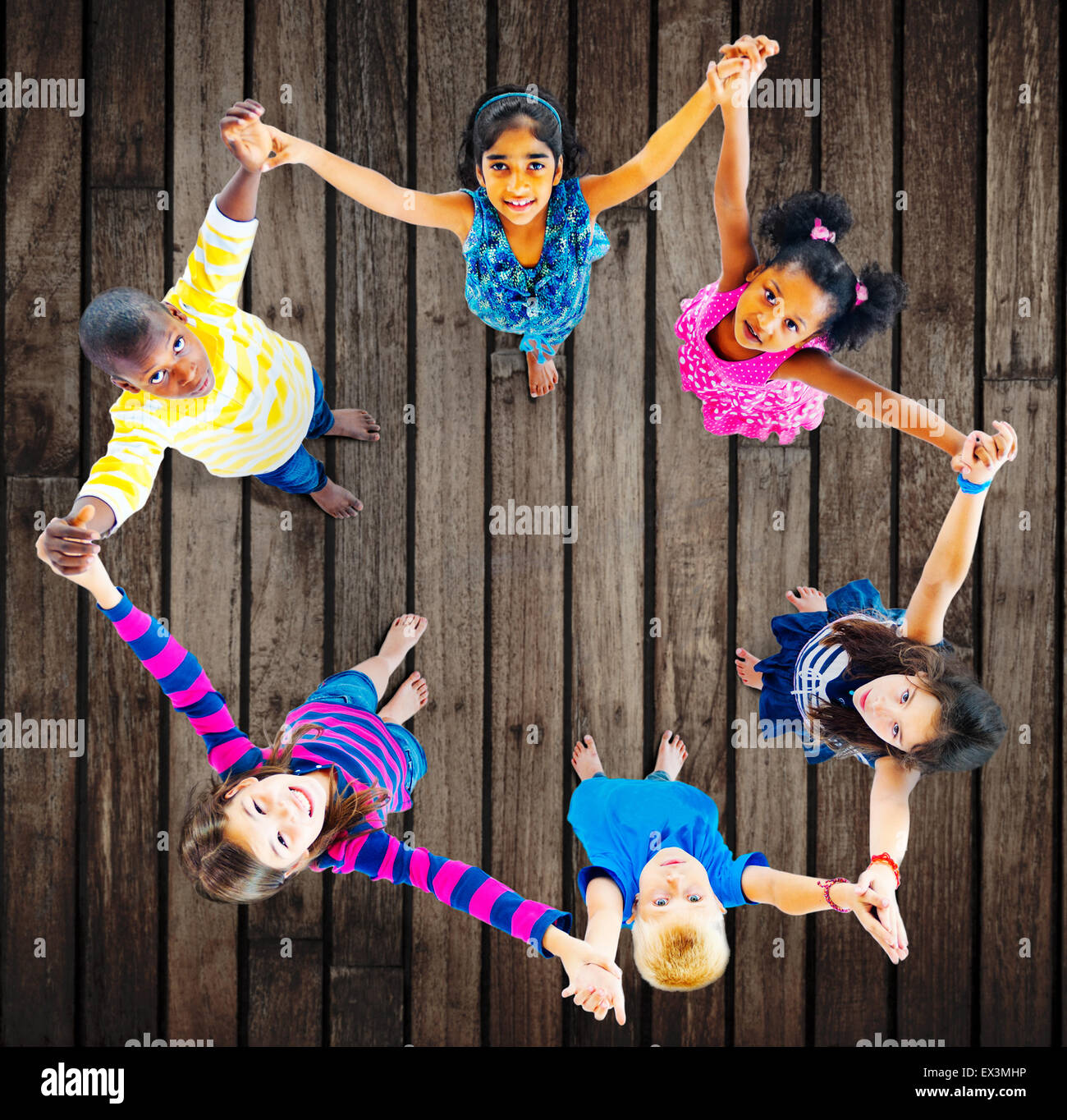 Children Kids Cheerful Unity Diversity Concept Stock Photo - Alamy