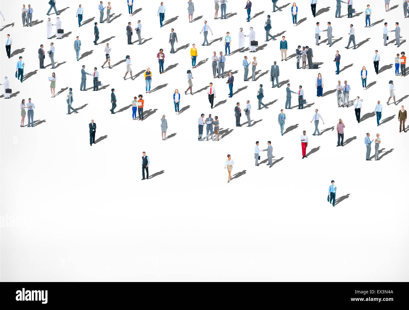 Crowd Large Group of People Multiethnic Diversity Concept Stock Photo ...