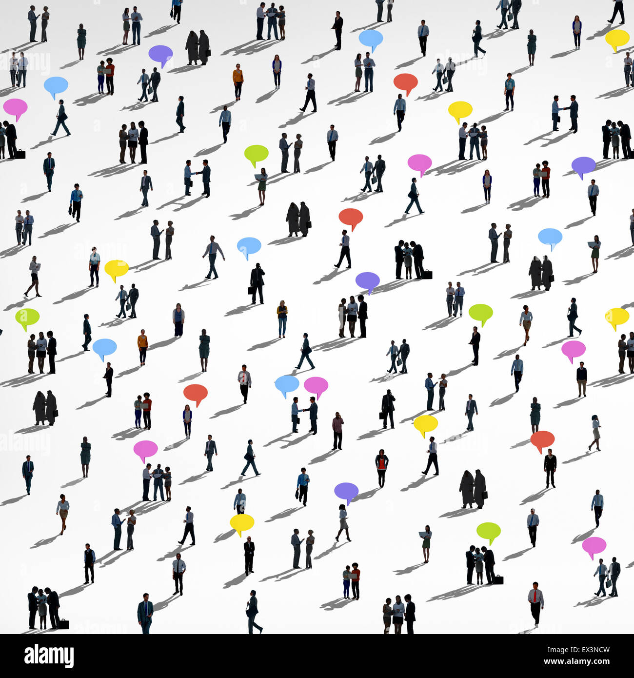 Communication People Diverse Crowd Business People Concept Stock Photo ...