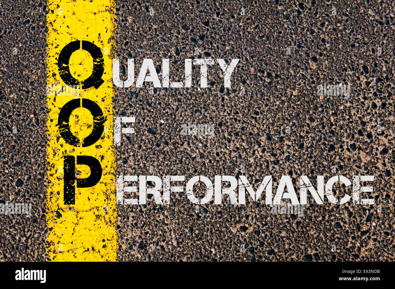 Concept image of Business Acronym QOP as Quality Of Performance written ...