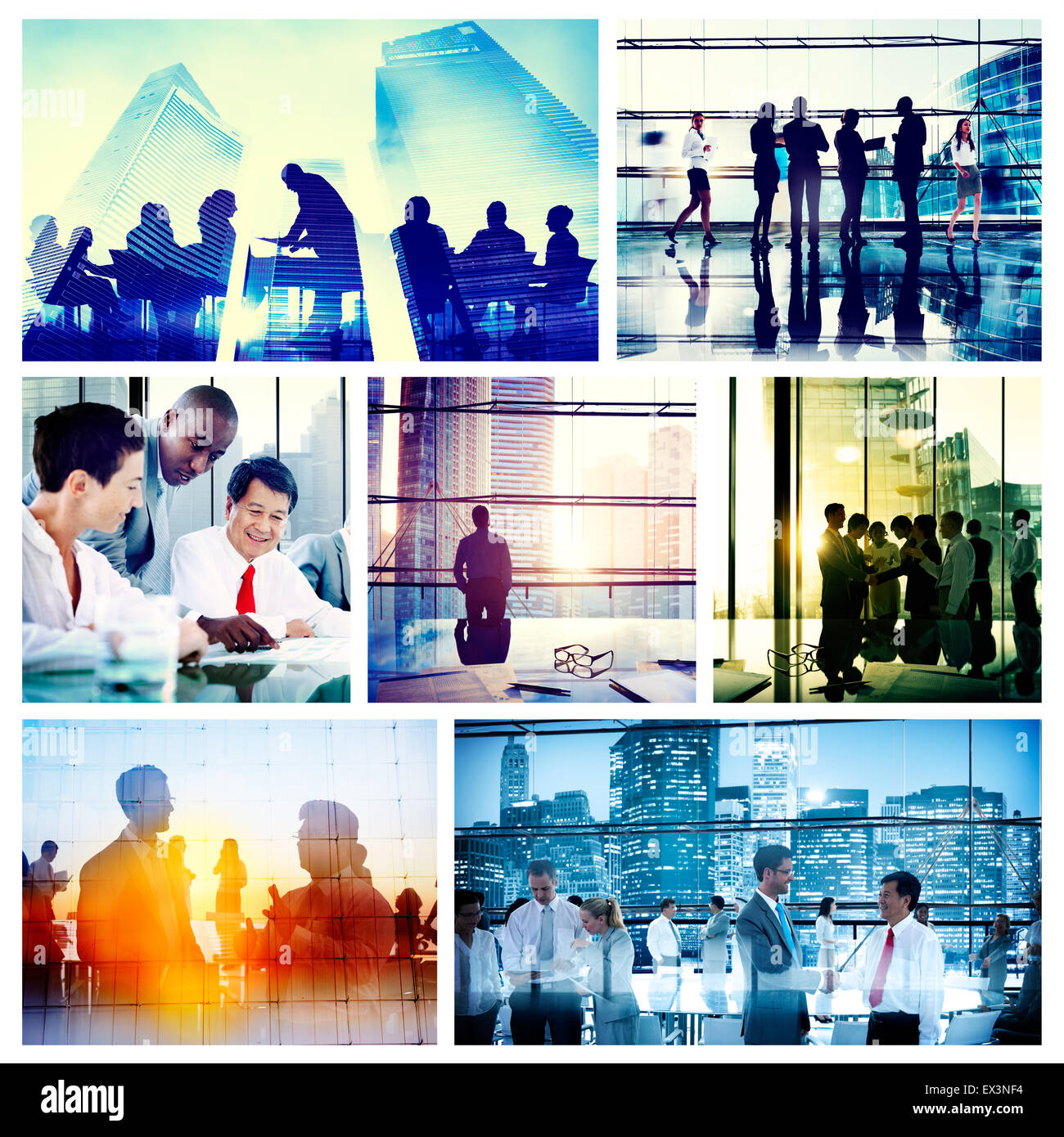 Global Business People Corporate Collection Concept Stock Photo - Alamy